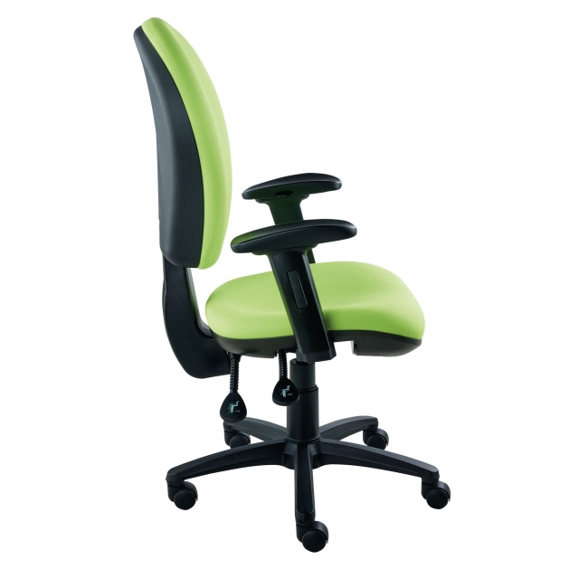 High Back Chair With Rounded Back and Multifunctional Arms
