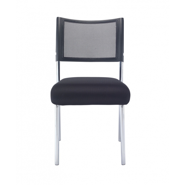Chrome Framed 4 Legged Mesh Back Chair - Meeting Room Chairs - Office ...