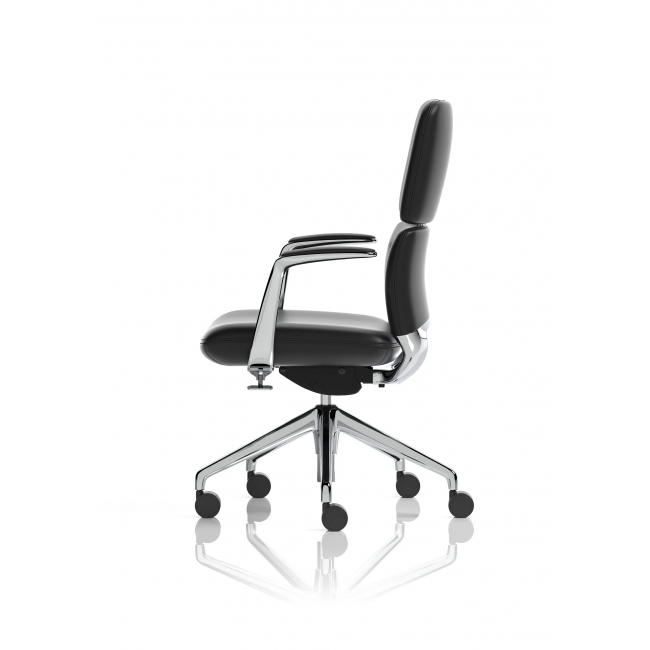 Executive Medium Back Synchro Chair Bonded Leather