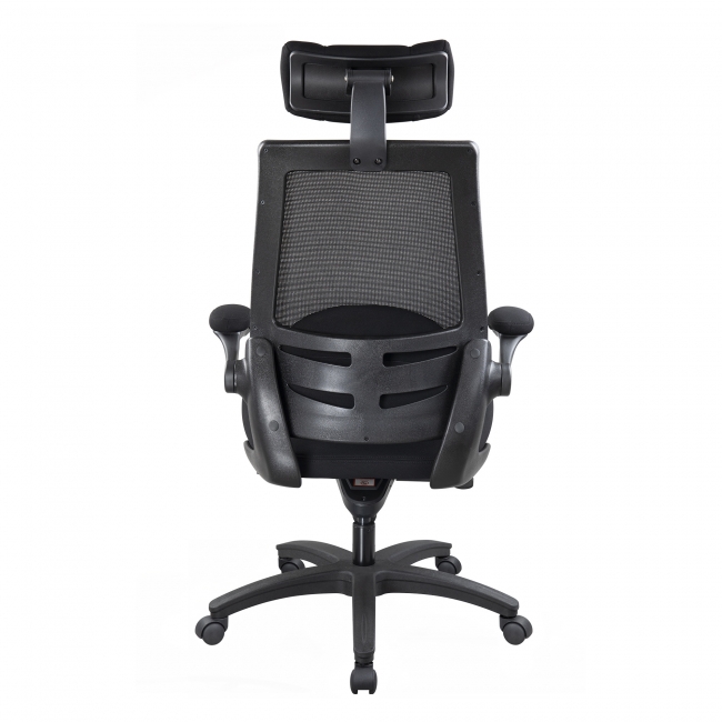 Heavy Duty Mesh Operator Chair in Black Fabric - Executive Chairs ...