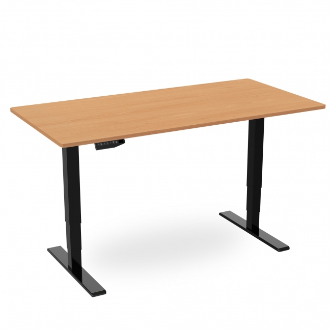 BLACK FRAME Dual Motor Electrically Adjustable Premium Sit-Stand Desk