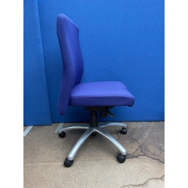 High Back Task Chair with Synchro Mechanism Purple
