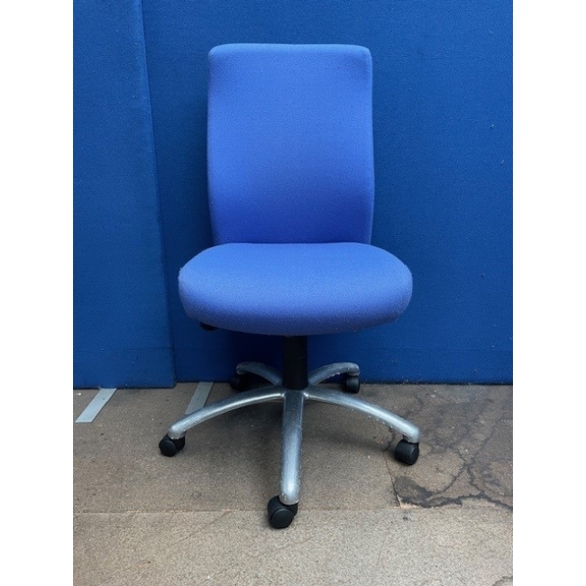 High Back Task Chair with Synchro Mechanism Light Blue