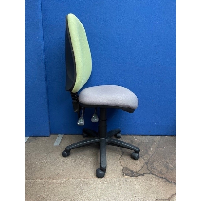 High Back VDU Chair Grey/Green