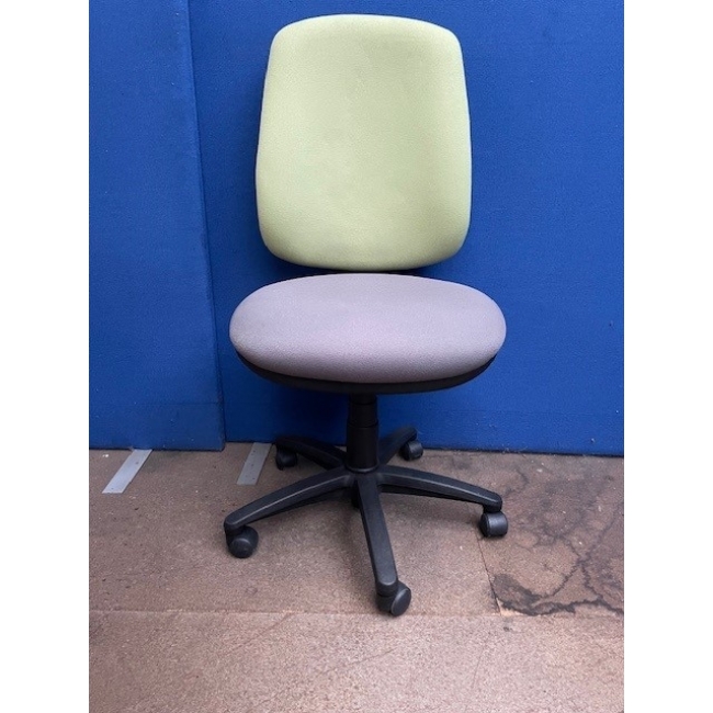 High Back VDU Chair Grey/Green
