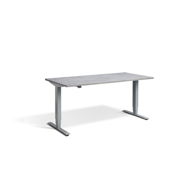 SILVER FRAME Advanced Dual Motor Electrically Adjustable Sit-Stand Desk ...