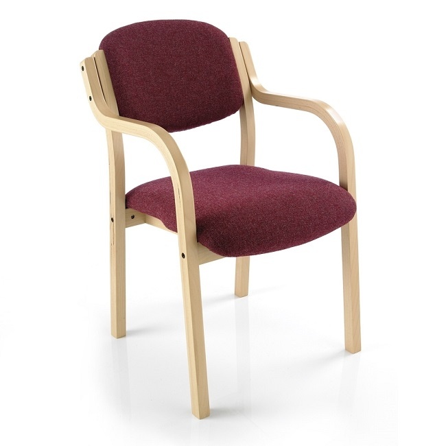 Beech Framed Conference Chair with Arms - Sofas and Reception Chairs ...