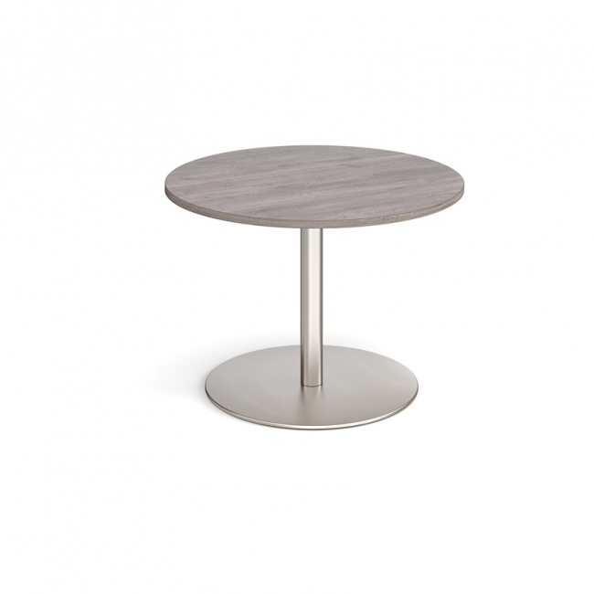 Circular 1000 Diameter Table Brushed Steel Base - Circular Tables ...