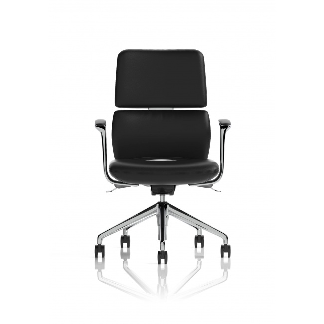 Executive Medium Back Synchro Chair Bonded Leather