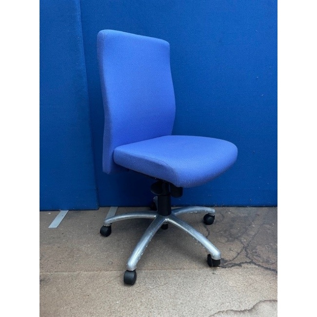 High Back Task Chair with Synchro Mechanism Light Blue
