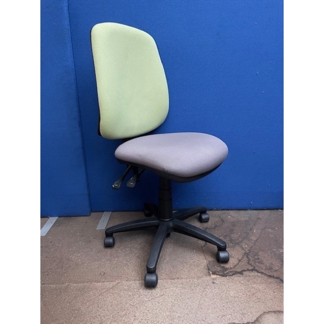 High Back VDU Chair Grey/Green